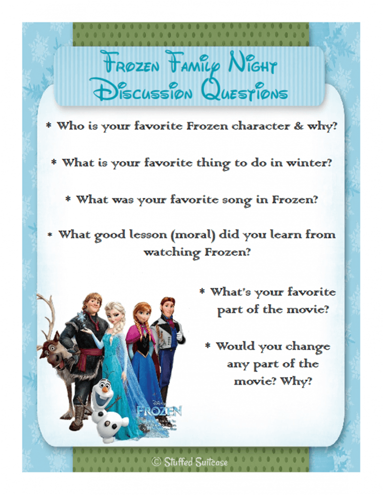 Frozen Party Family Dinner & Movie Night + Printables