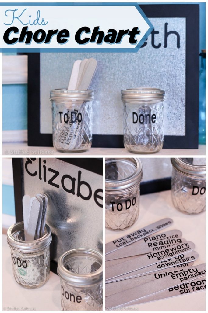 Kids Chore Chart System with Popsicle Sticks