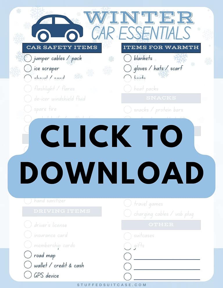 37 Winter Car Essentials for Road Emergency Kit (Checklist)