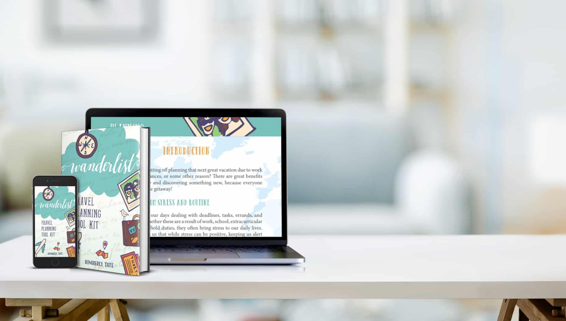 Wanderlist Book - Travel Tips and Worksheets for Planning