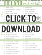 Printable Ireland Packing List of the Essentials You Need to Pack [PDF]